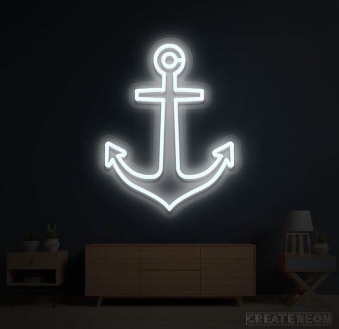 Anchor Ship Neon Sign - CreateNeon.Com - Light up your Wall!