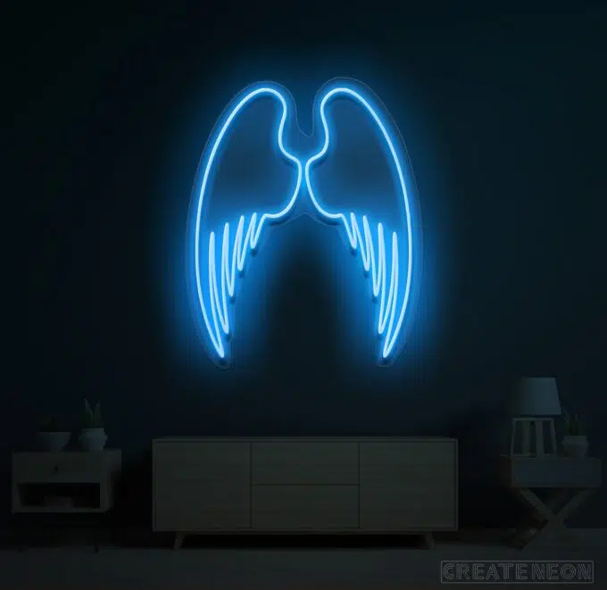 Modern Angel Wings Neon Sign - Wall Art Party Neon Signs