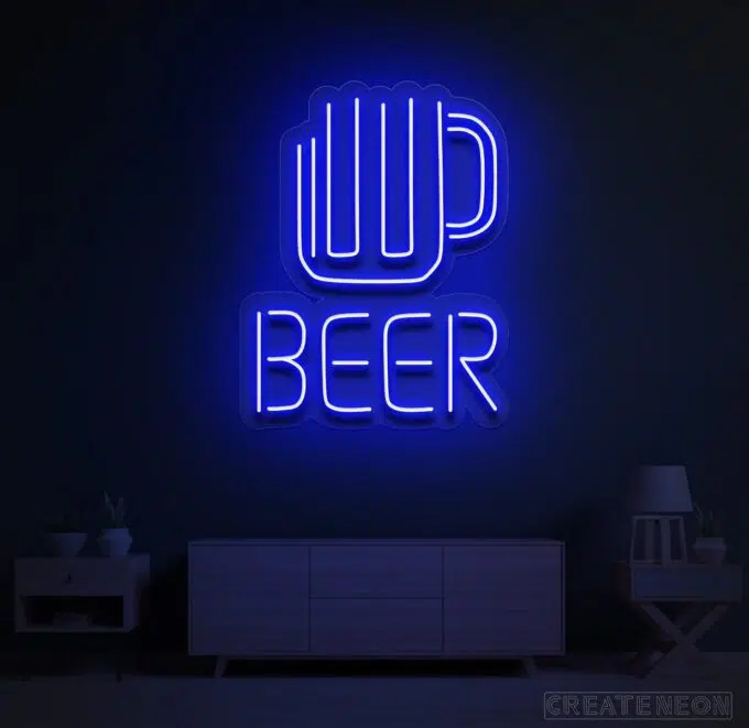 Get Beer Neon Sign For Bar or Pub Neon sign, Home bar sign
