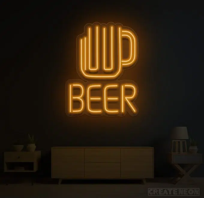 Get Beer Neon Sign For Bar or Pub Neon sign, Home bar sign