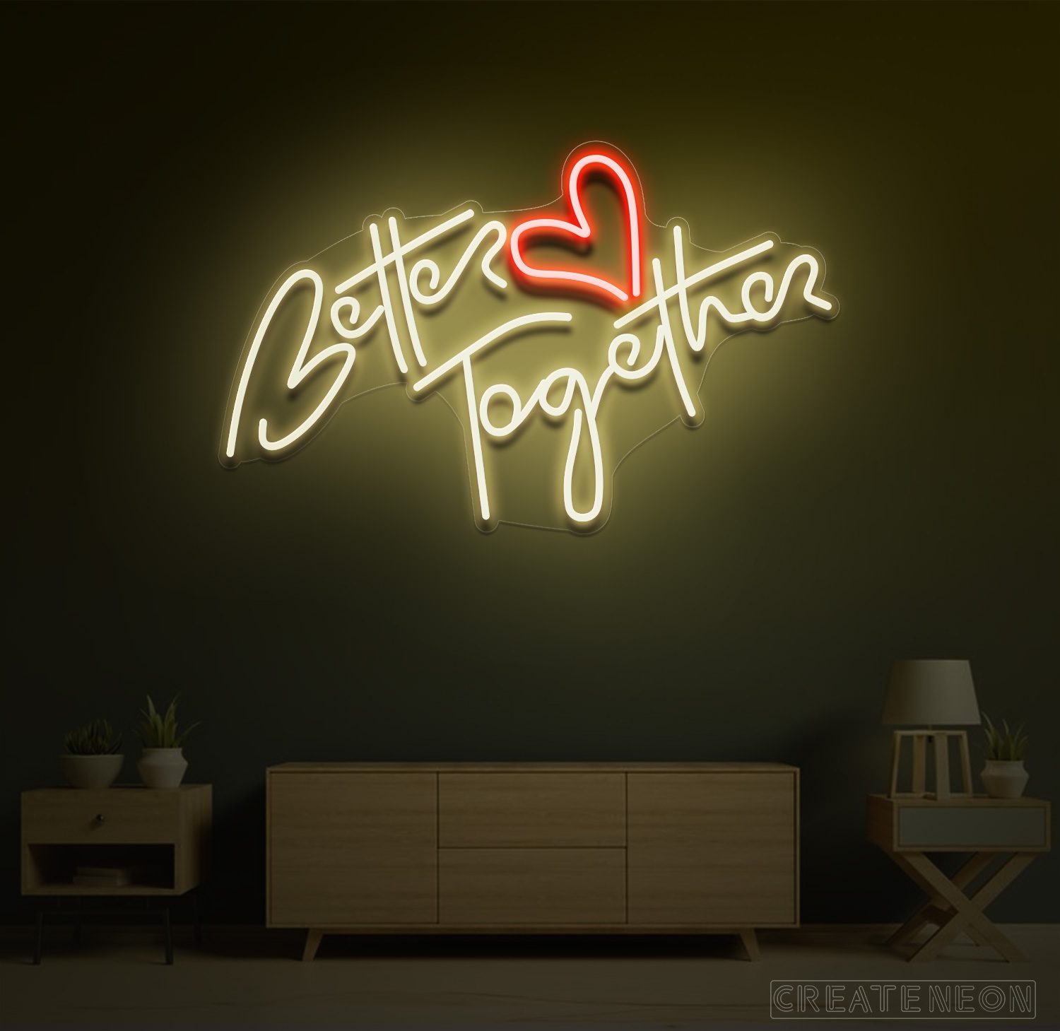 Better Together Neon Light for Love Filled Homes & Weddings