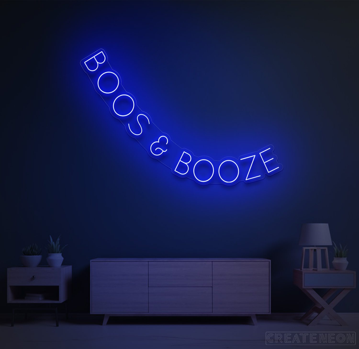 Boos & Booze Neon Sign - CreateNeon.Com