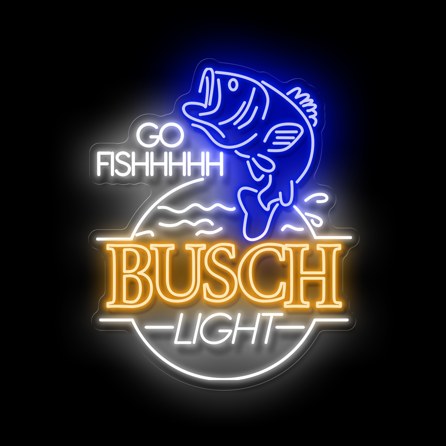Busch Go Fish neon light | Neon Signs Bar| Free 🚚