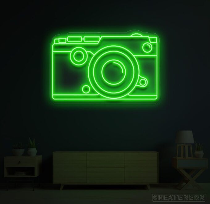 Camera Neon Sign | Affordable Neon Signs at Createneon.com