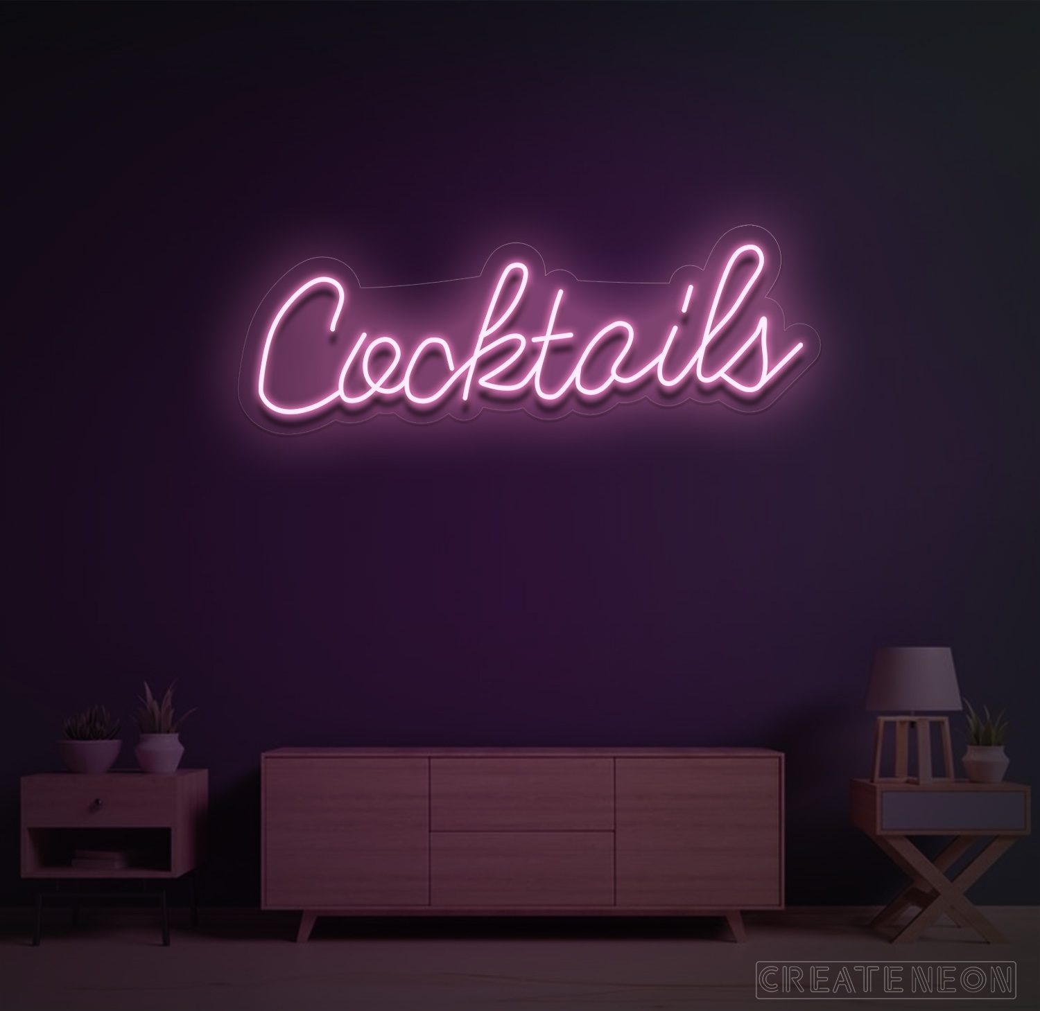 Cocktails Neon Sign | Best for Bar, PUB, Cafe and Party