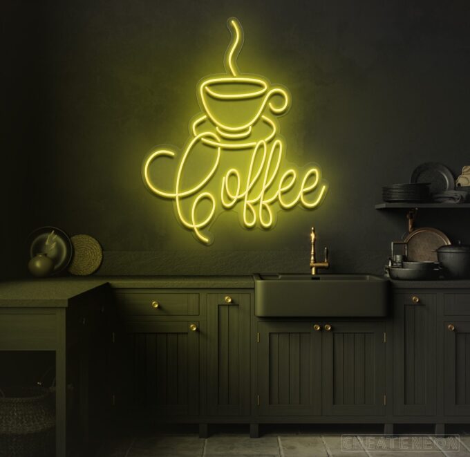 Buy Coffee Cup Neon Sign For Coffee Shop Wall Decoration