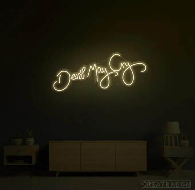 Devil May Cry Neon Sign - Game Room Wall Art Decoration