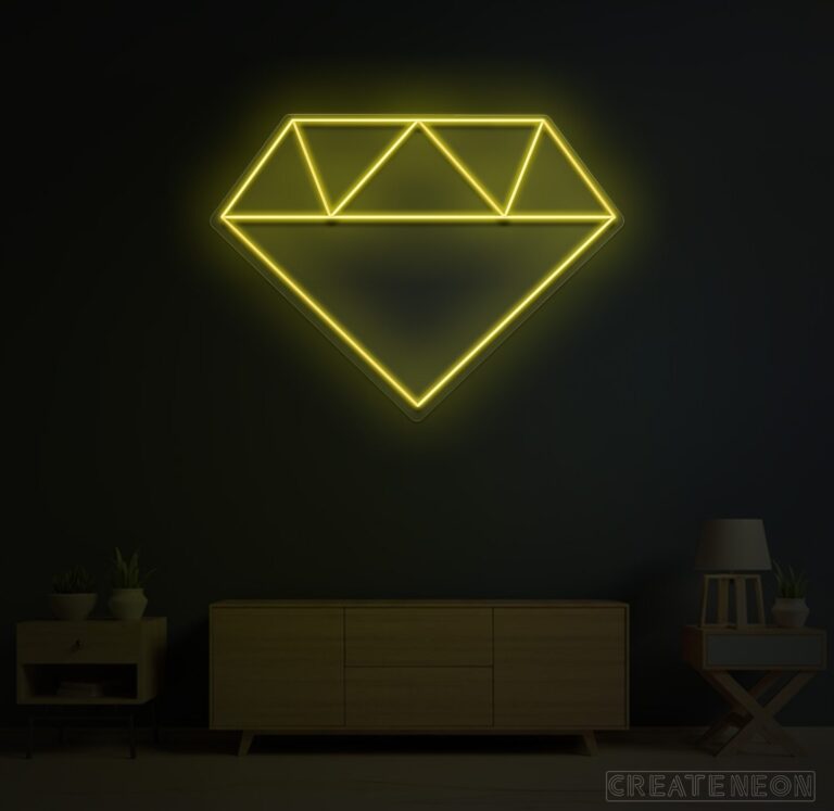 Diamond Neon Sign - Unique LED Neon Light Signs