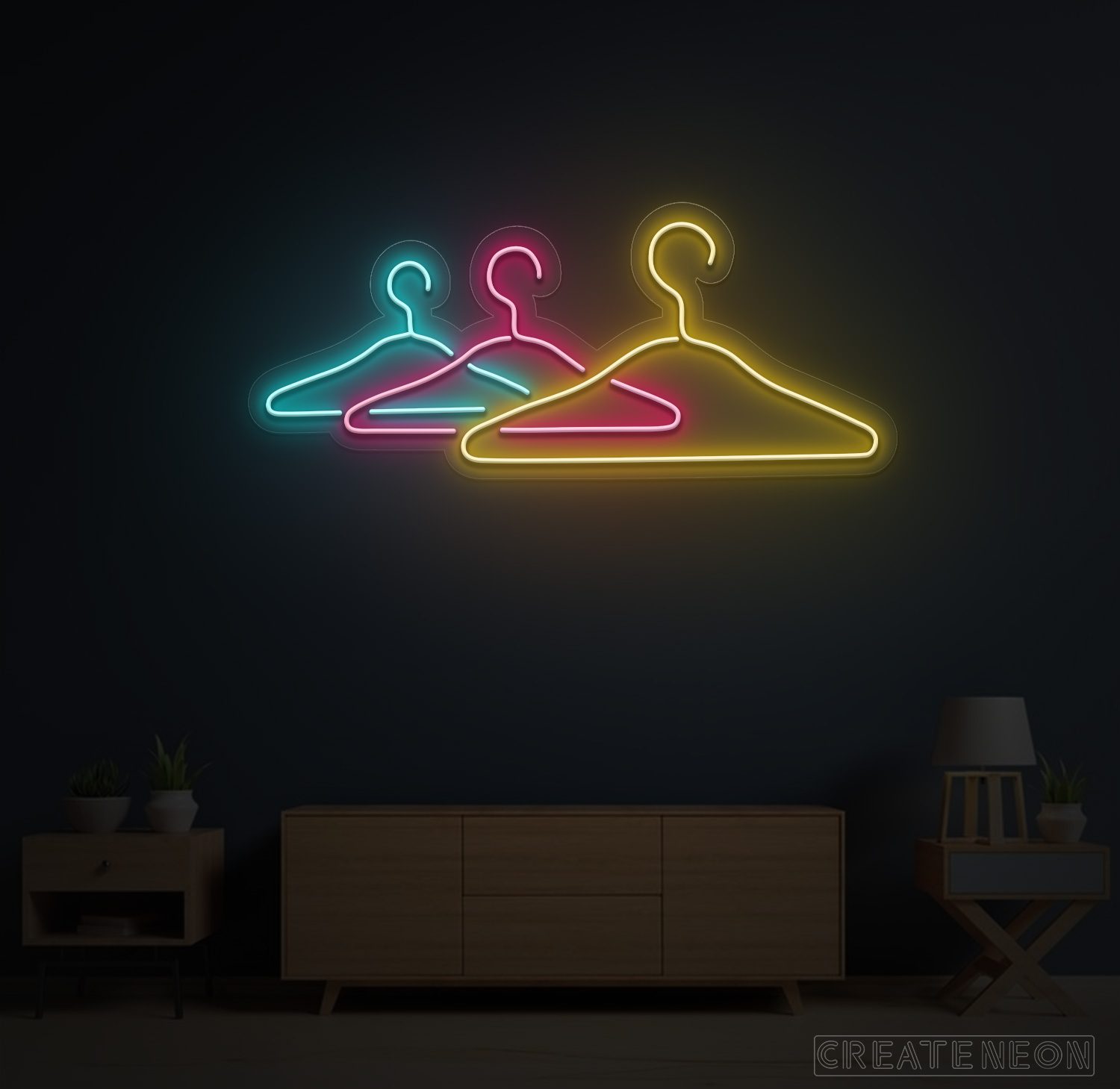 Buy Hanger Multi Color Neon Sign On Affordable Price