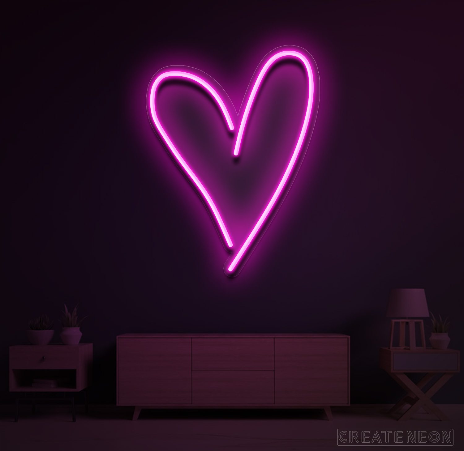 Neon Heart Sign | Love Neon Signs | LED Wedding Lights