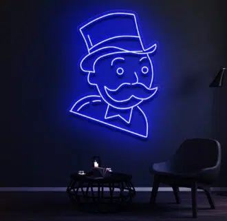 Buy Monopoly Man Neon Sign For Gamer Neon Sign - CreateNeon.Com