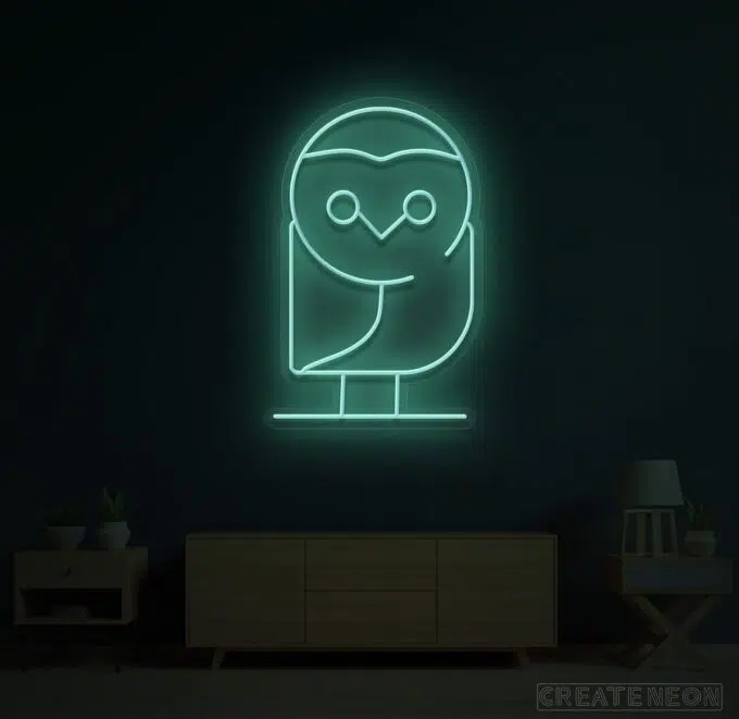 Owl Neon Sign - Cute LED Owl Neon Sign in different colors