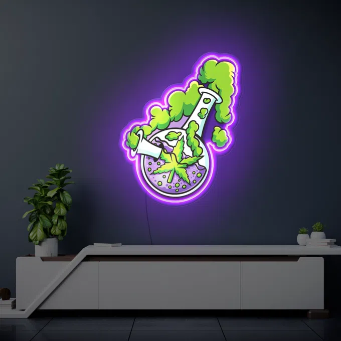 Weed Bong Neon Sign | Neon Acrylic Artwork