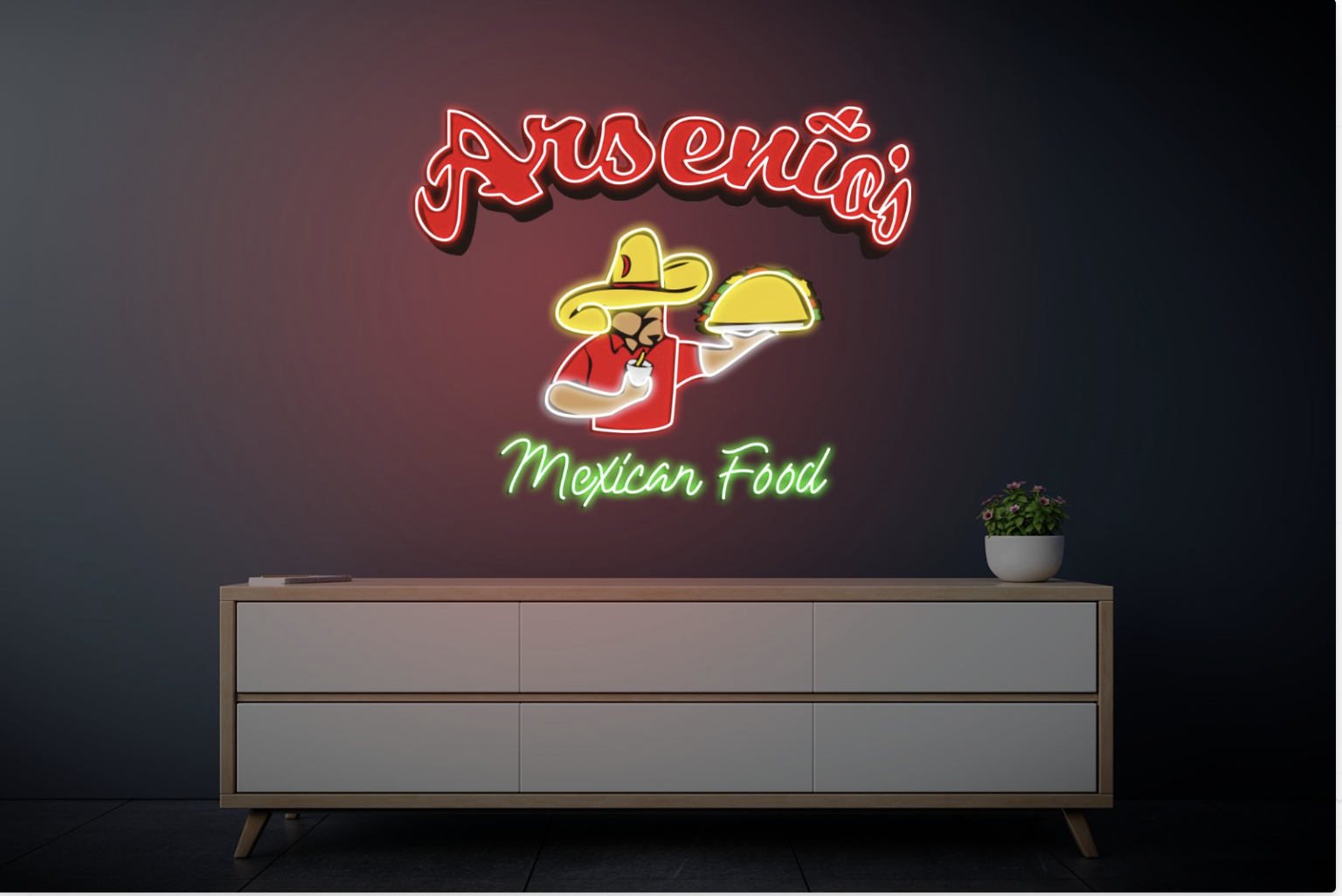 ARSENIOS 40X33 IN ( 2 SIGNS) - CreateNeon.Com