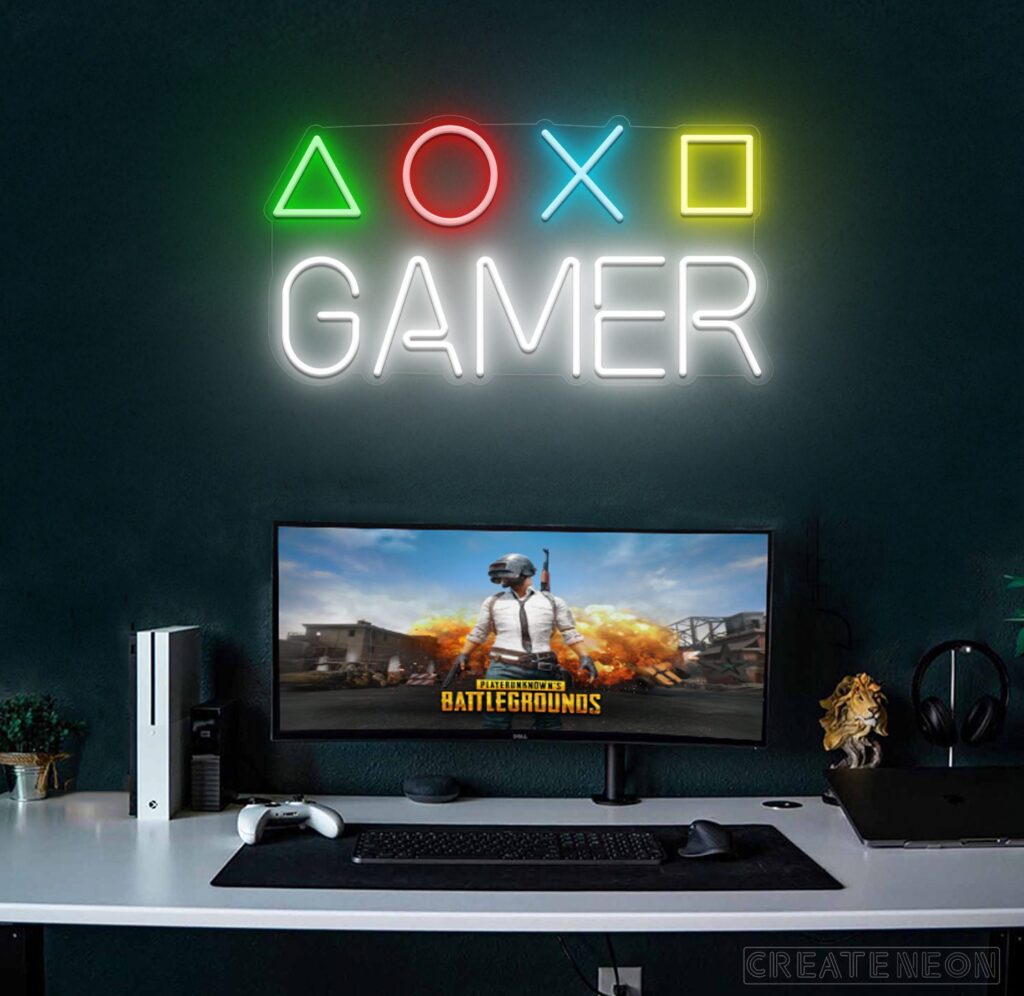 AOXO Gamer neon sign | Light Up You Gamer Room | Free 🚛