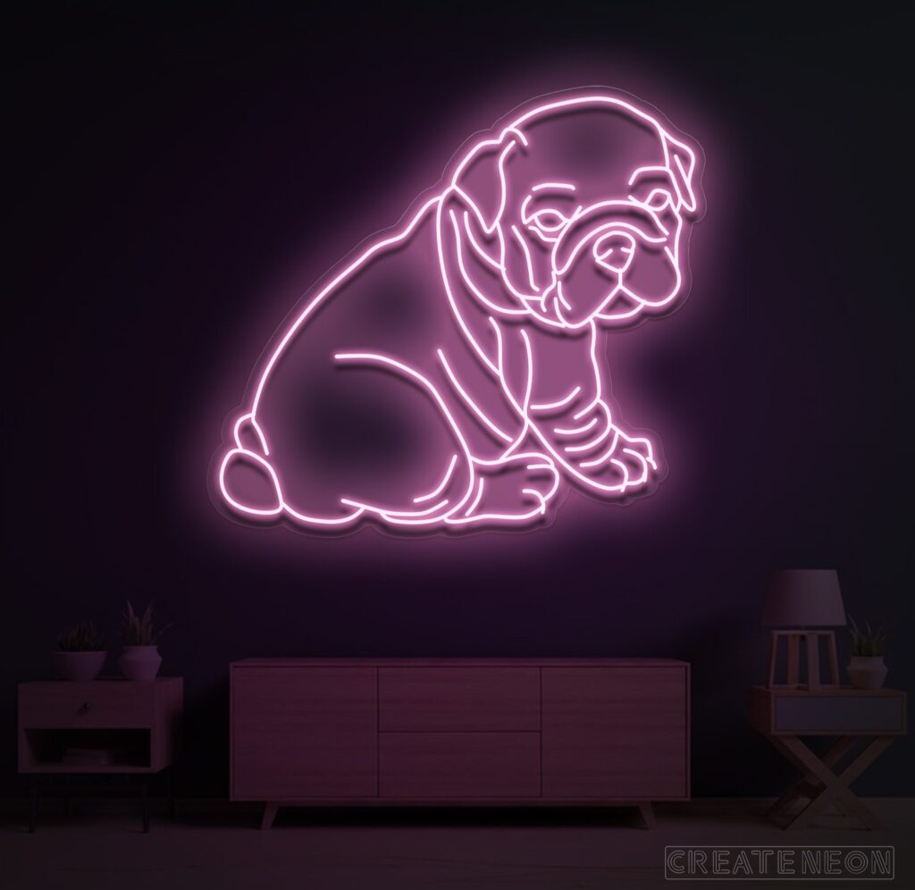 Get Bulldog Neon sign |They Represent Royalty & Tenacity🐶