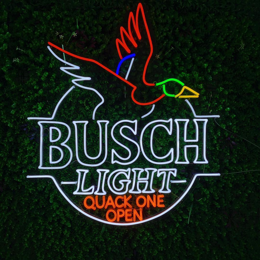 Busch Light Quack One Open Neon Sign-Ultimate Choice for Bar
