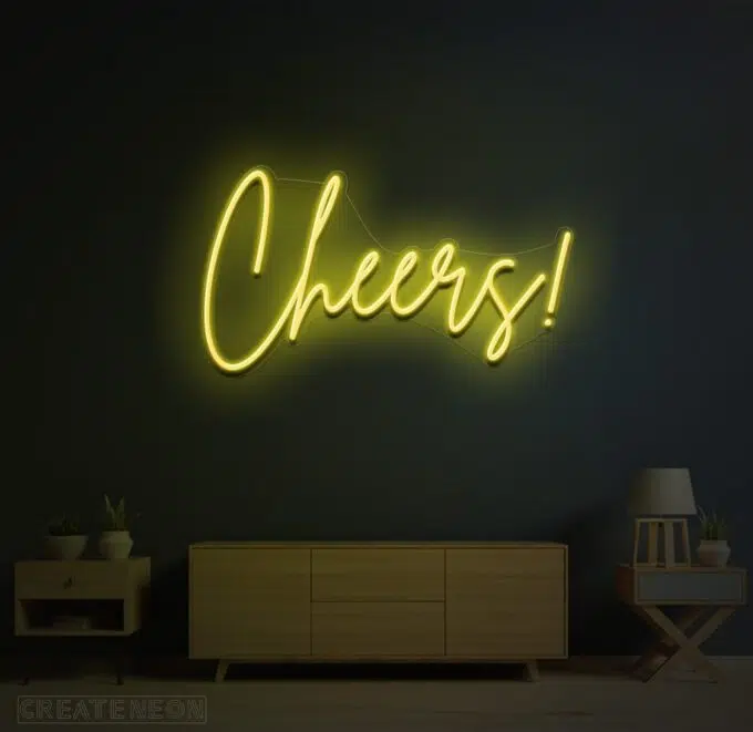 Cheers Neon Bar Sign - Affordable Neon Sign For Bar