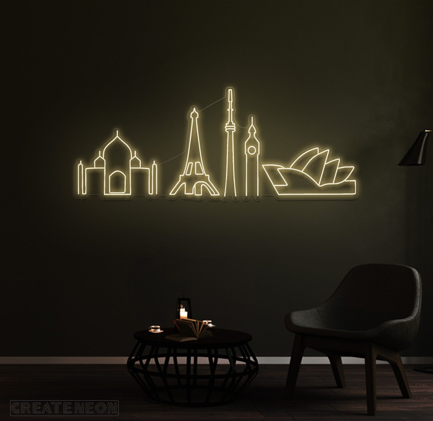 Get City Skyline Neon Sign - SHOP Neon Light CreateNeon.Com