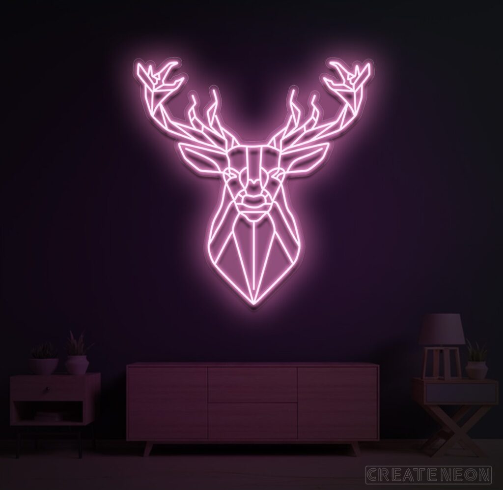 Deer Head Neon Sign Unique & realistic decoration! | Free 🚚