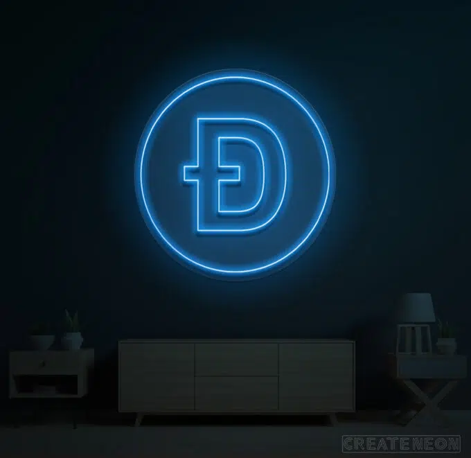 Doge Coin Neon Sign | Decor You Office or Home Wall-Free 🚛