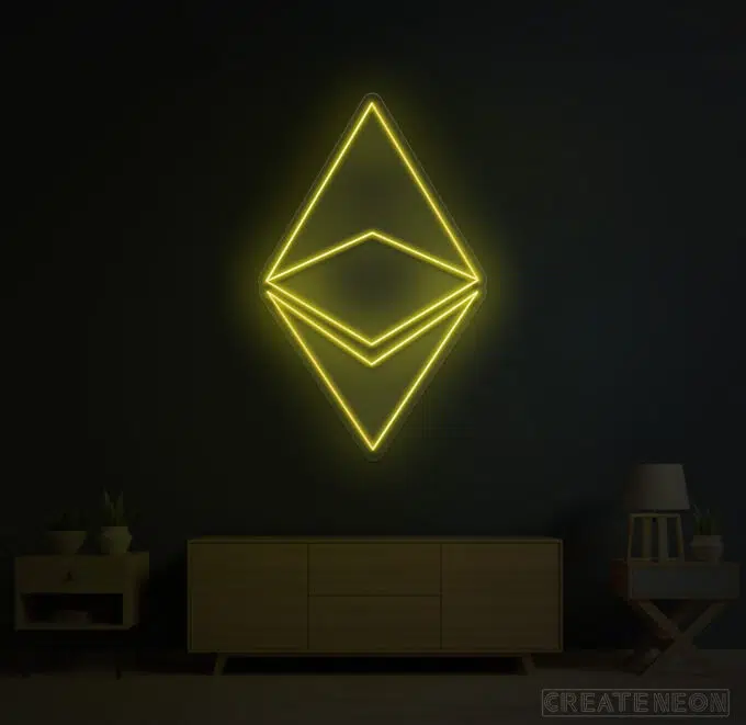 Ethereum Neon Sign | Ethereum Crypto Neon Sign | Create Neon
