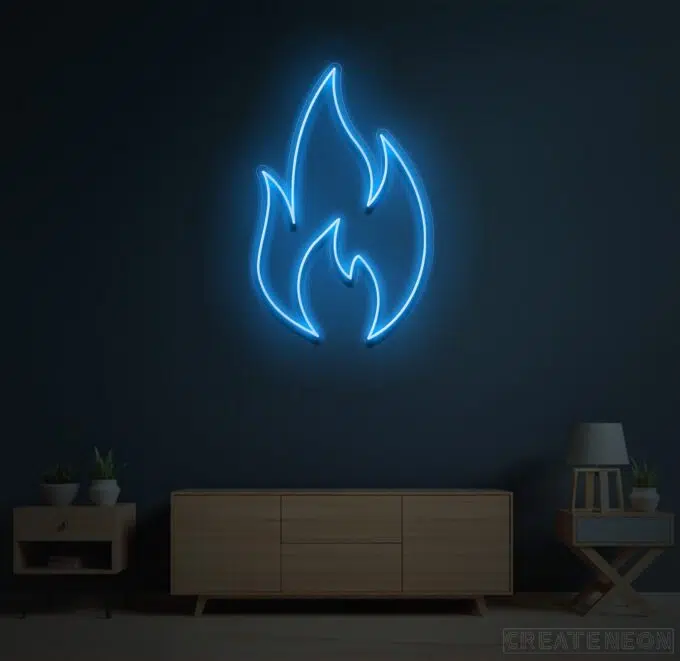 Buy Fire Flame Neon Sign in reasonable prices I Createneon.com