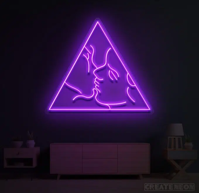 Shop Kissing Lovers Neon Sign - CreateNeon.Com