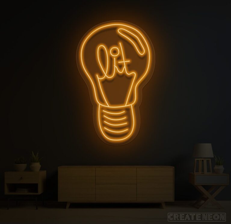 Shop Light Bulb Neon Sign - Bulb LED Neon Lights - CreateNeon.Com
