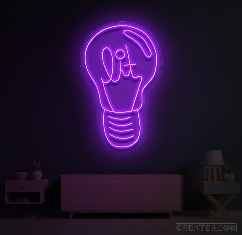 Shop Light Bulb Neon Sign - Bulb LED Neon Lights - CreateNeon.Com