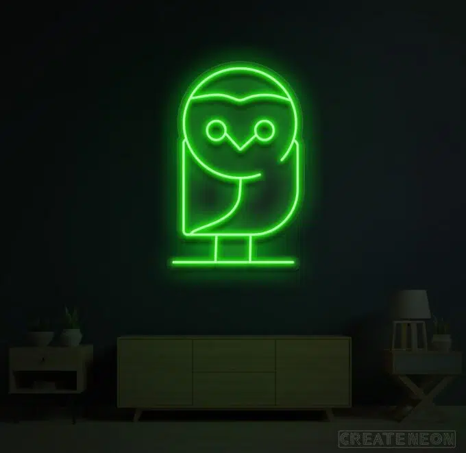 Owl Neon Sign - Cute LED Owl Neon Sign in different colors