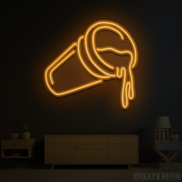 Spilling Cup Neon Sign - Restaurants and Café Neon Signs
