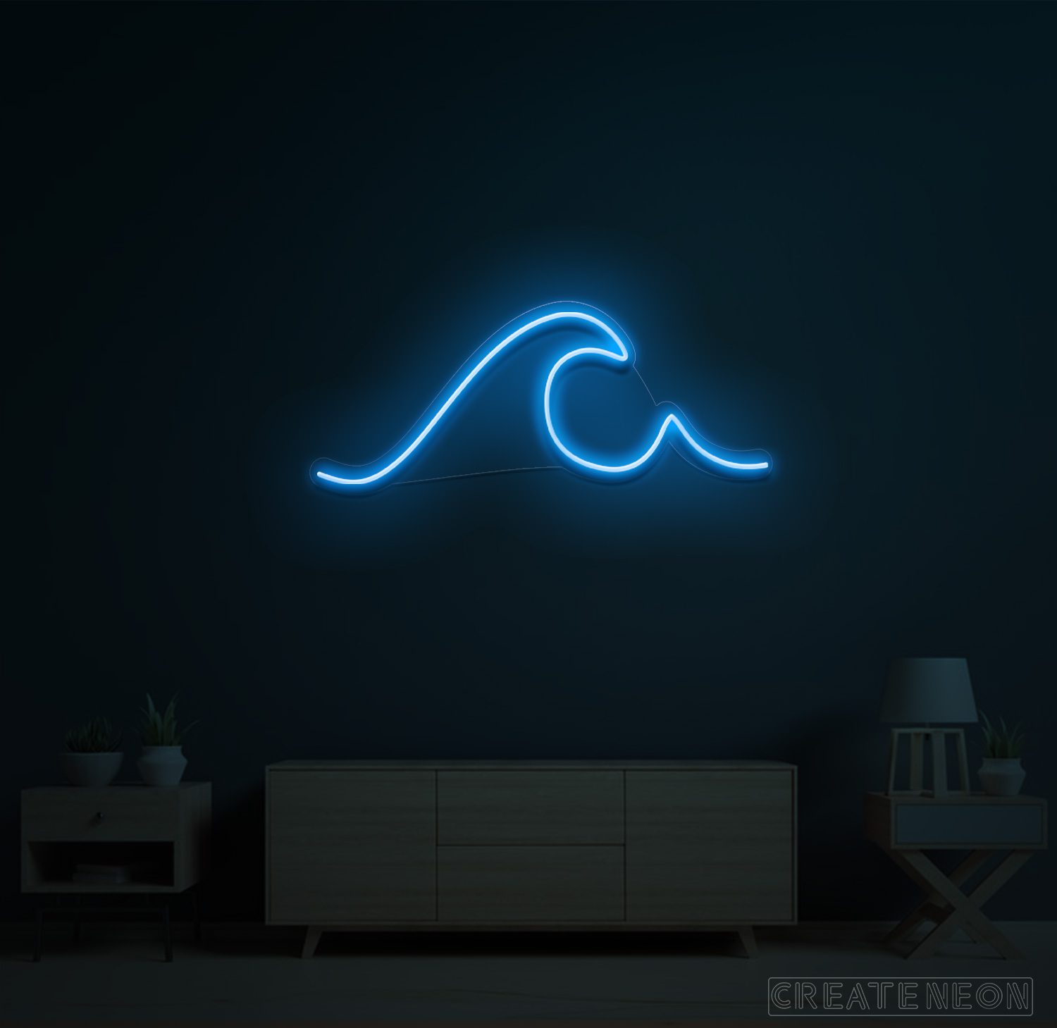 Shop Water Waves Neon Sign | Create