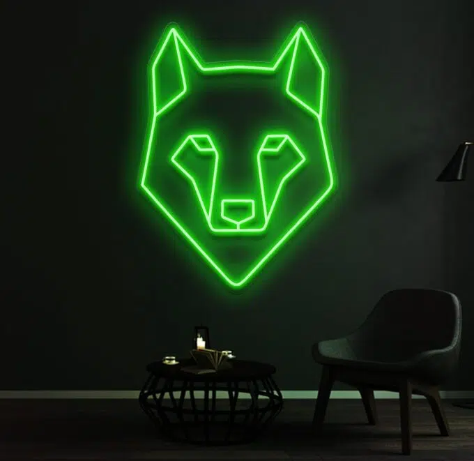 Buy Wolf Neon Sign to build Alpha Male Personality | Free 🚚