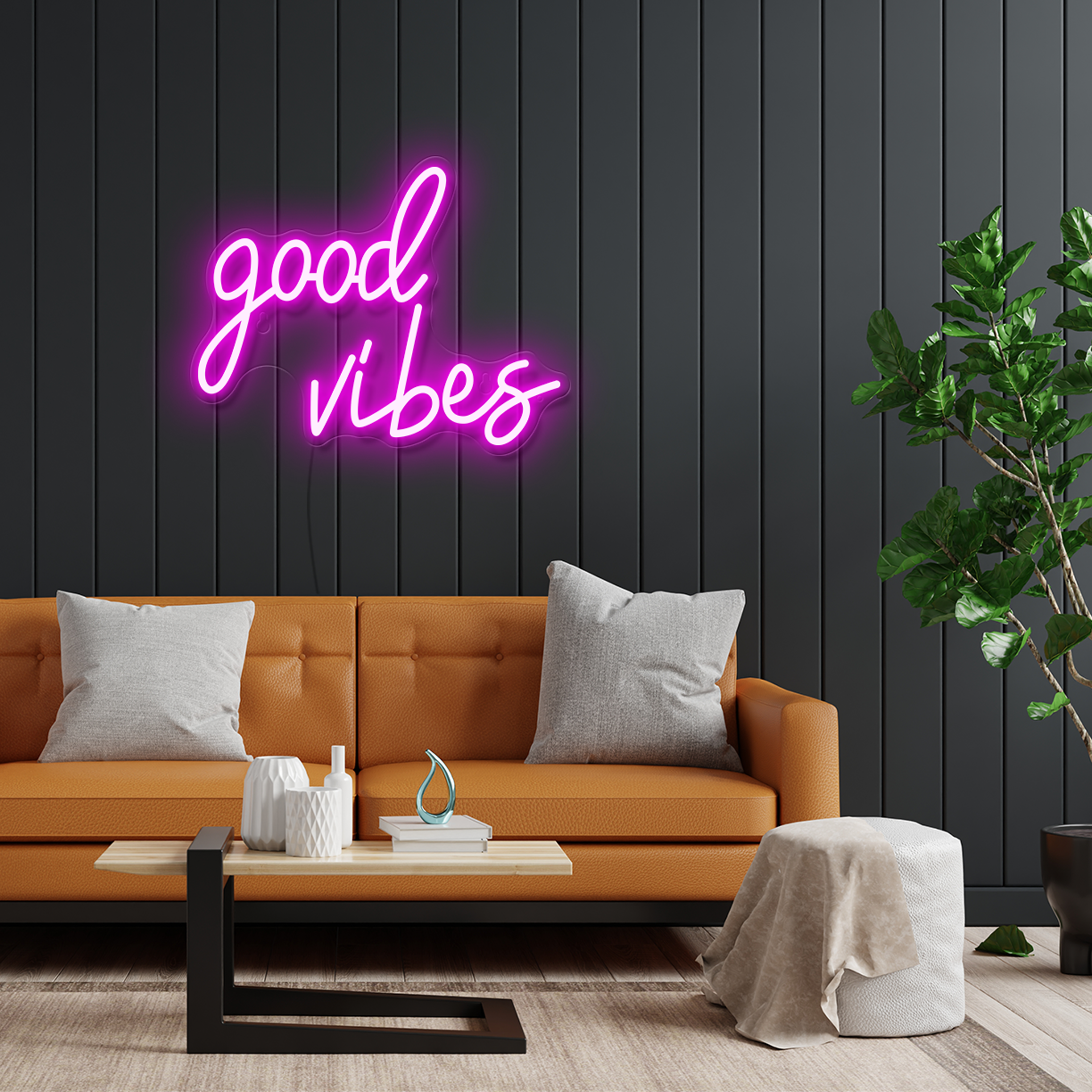 Mini Good Vibes Neon Sign | Create Neon