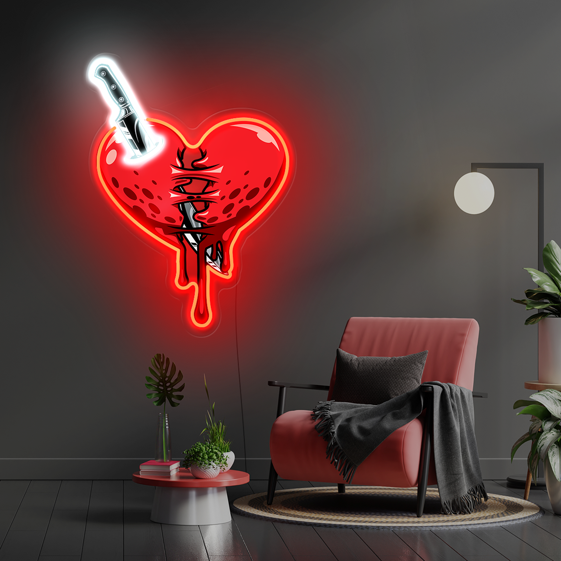Heartbreaker Neon Sign | Handmade Neon Acrylic Artwork