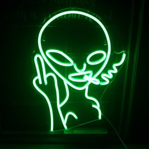 Green Neon Signs - Best Way Of Connecting To Nature