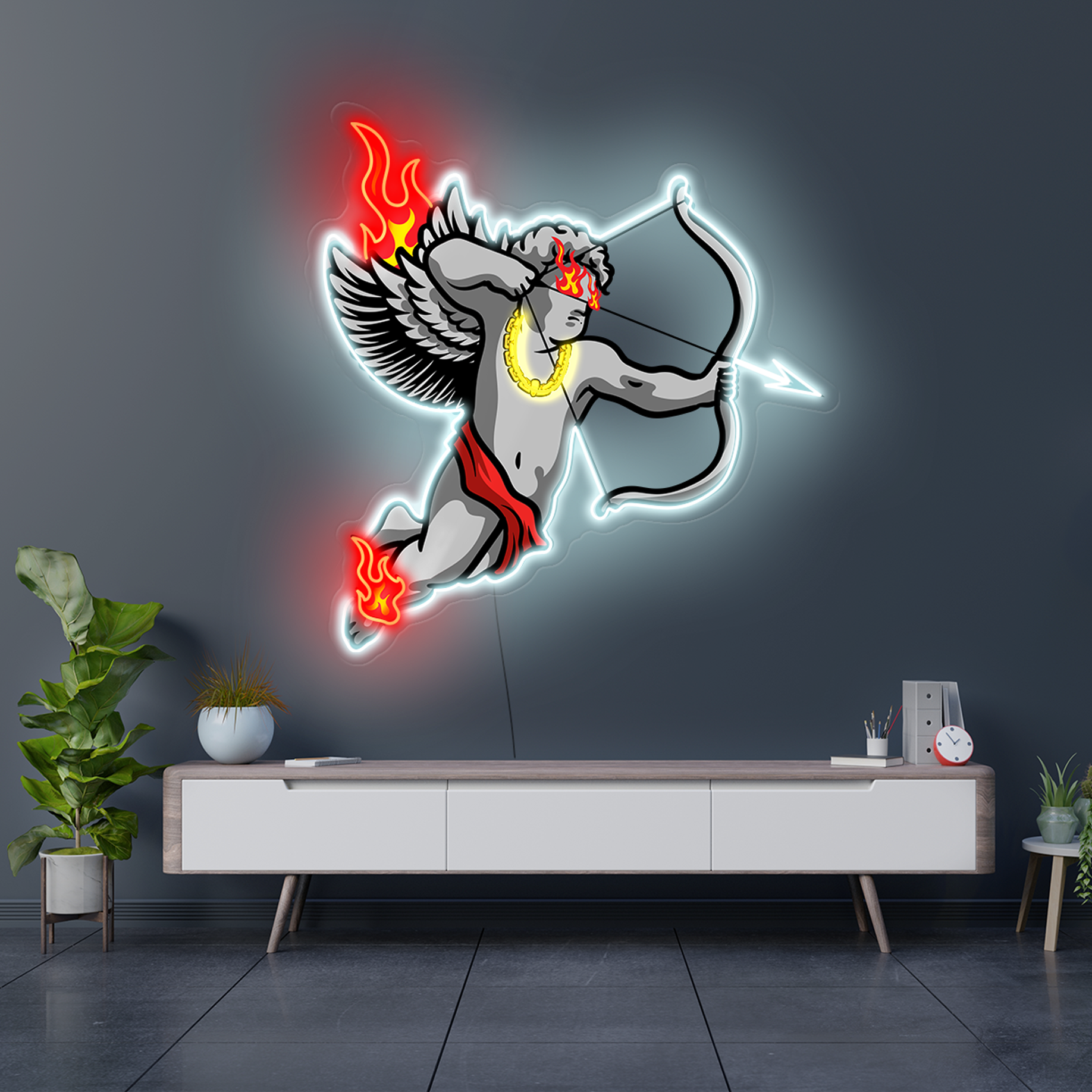 Passionate Cupid Neon Sign | Wedding Neon Acrylic Artwork