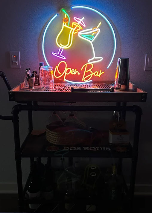 Custom Bar Neon Signs - Illuminate Your Space | CreateNeon